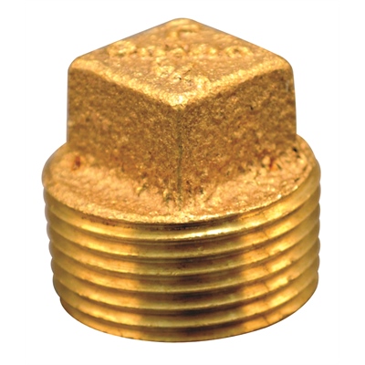 BRASS PIPE PLUG - 3/4" NPT - Touchard