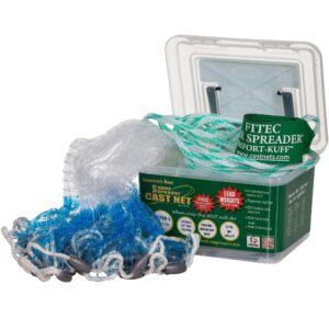 SUPER SPREADER 8' X 3/8" CAST NET RS750L SERIES W/LEAD WEIGHT - Touchard