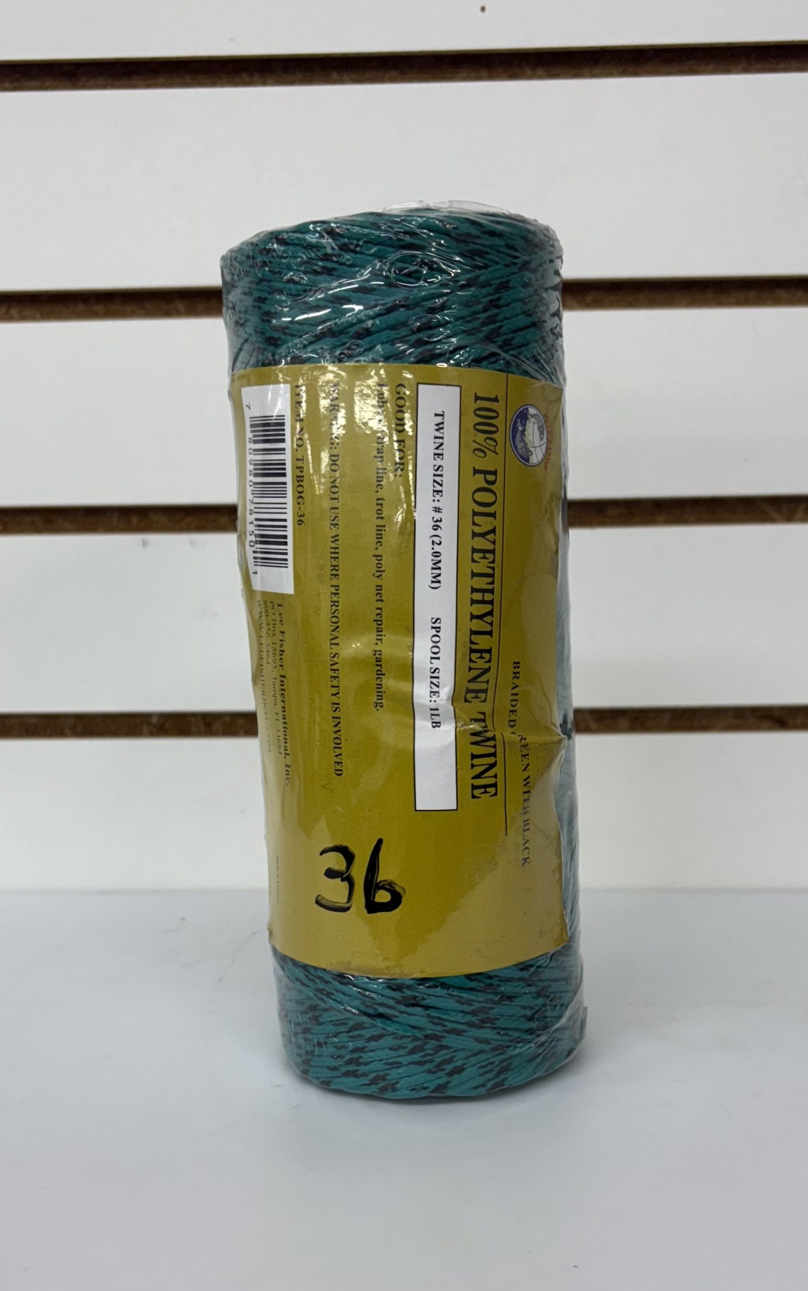 POLY BRAIDED TWINE #36 / 2MM / 1LB SPOOL - Touchard